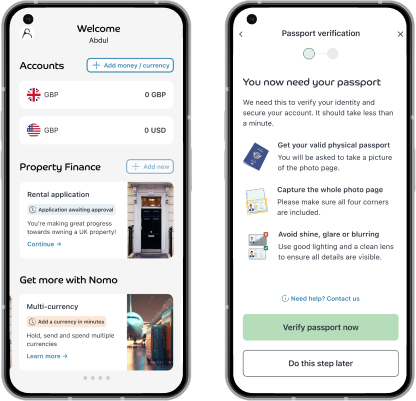 Application Journey | Nomo Bank