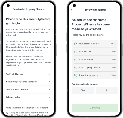 Application Journey | Nomo Bank