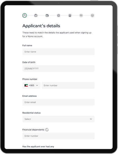 Application Journey | Nomo Bank